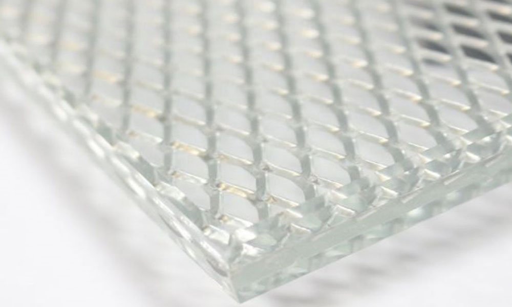 Metal wire laminated glass|wire laminated glass|decorative mesh metal ...