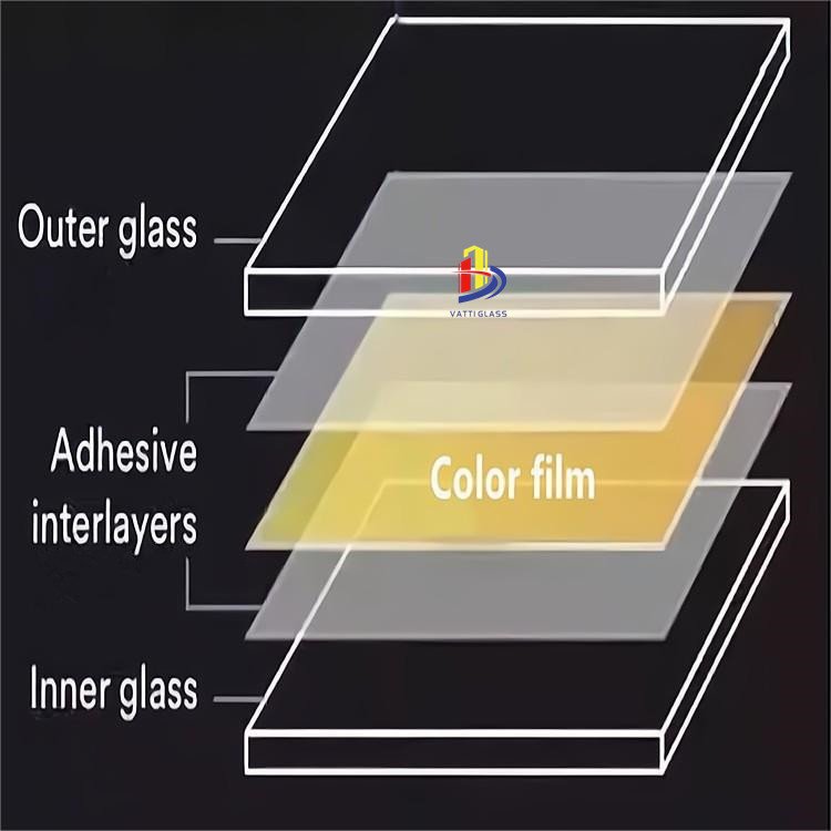 gradient laminated glass|8-12mm Laminated Gradient Glass for Decoration