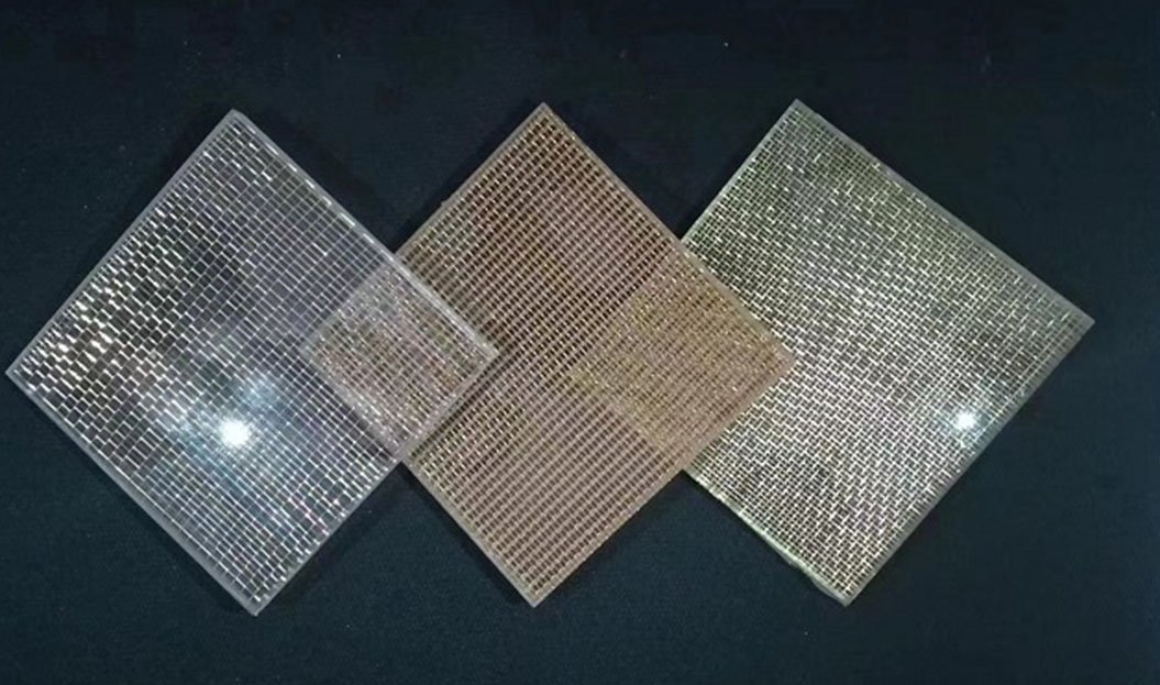Metal wire laminated glass|wire laminated glass|decorative mesh metal ...