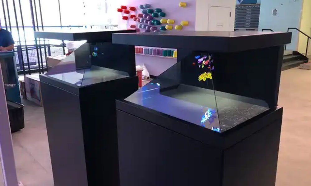3D holographic display|teleprompter glass|beam splitter glass