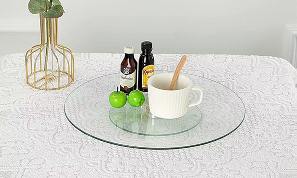 Glass Lazy Susan 50cm|Lazy Susan Turntable For Patio Table|Glass Lazy ...