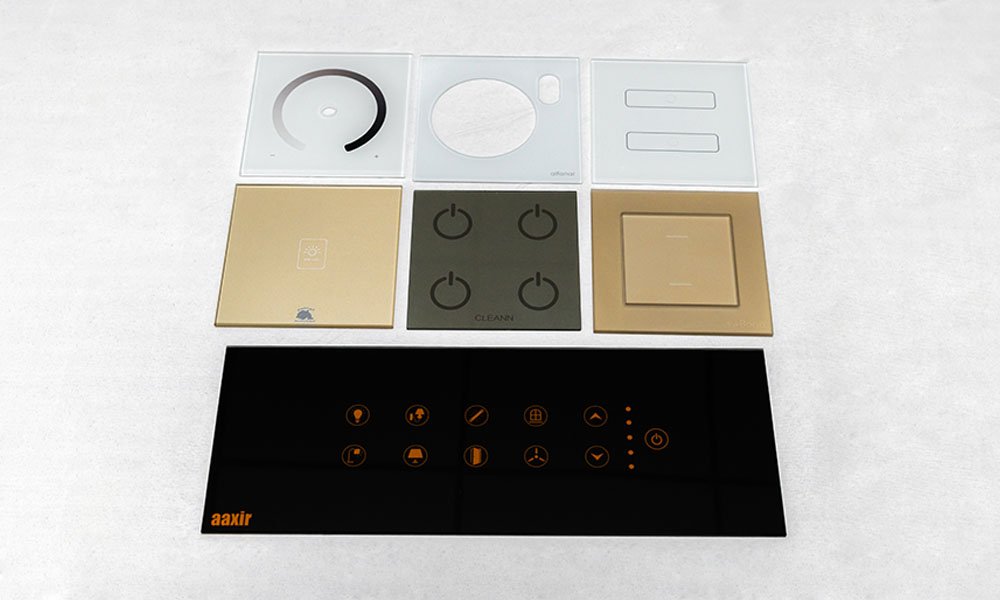 silk screen printing tempered glass|glass switch panel|tempered glass ...