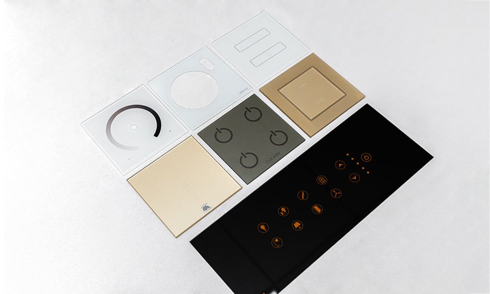 silk screen printing tempered glass|glass switch panel|tempered glass ...